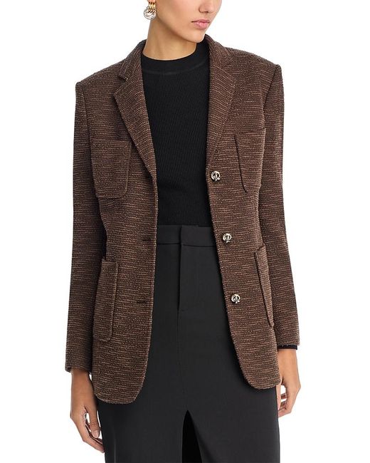 BOSS Four Pocket Notch Collar Jacket in Brown | Lyst