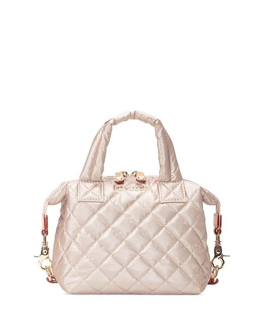 MZ Wallace Micro Sutton Bag in Natural | Lyst