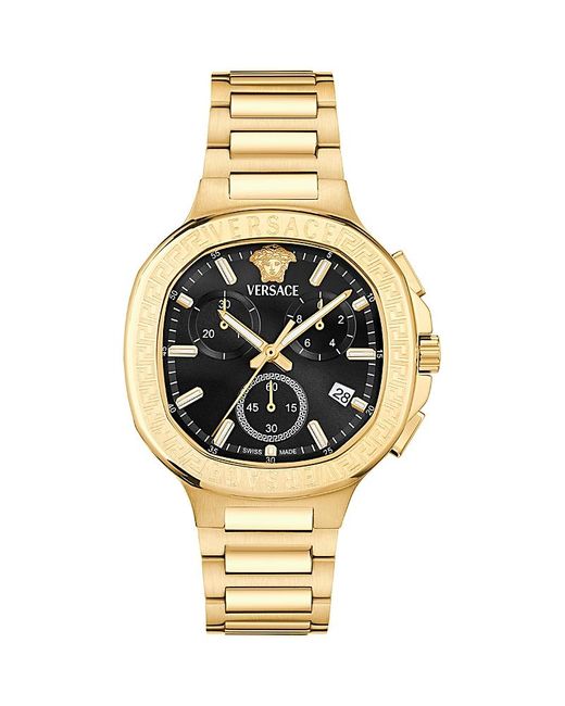 Versace V-Chrono Square Chronograph, 40Mm in Metallic | Lyst