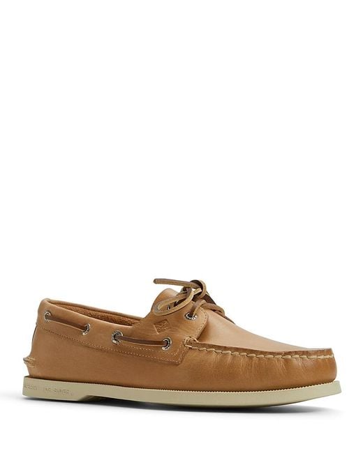 Sperry Top-Sider Slip On Loafers in Brown for Men | Lyst