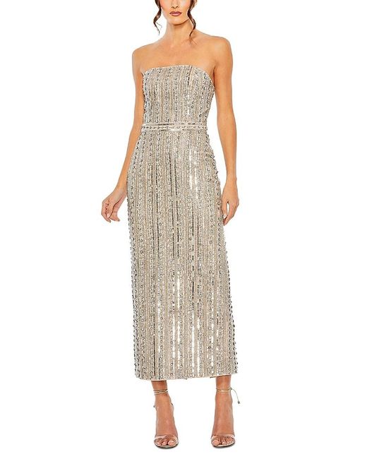 Mac Duggal Beaded Column Gown