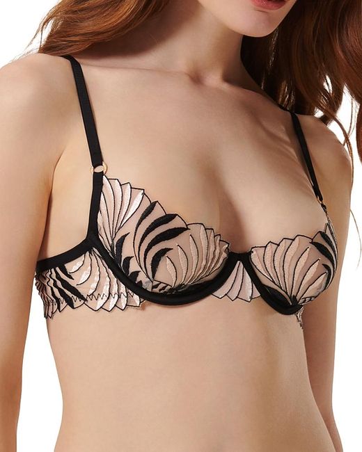 Bluebella Katerine Underwire Lace Bra in Brown | Lyst