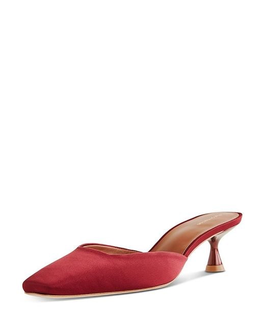 Reformation Daniela Kitten Heel Mules in Pink | Lyst
