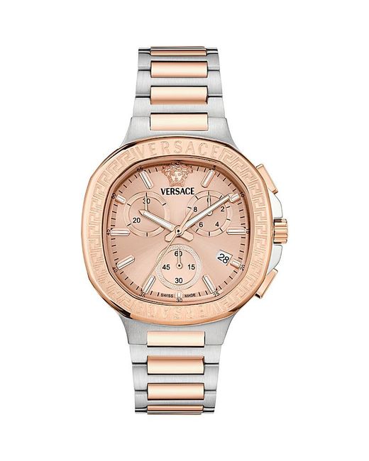 Versace V-Chrono Square Chronograph, 40Mm | Lyst