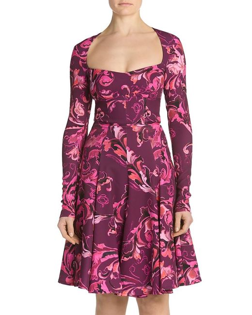 Versace Jeans Couture Cady Barocco Dress in Red | Lyst UK