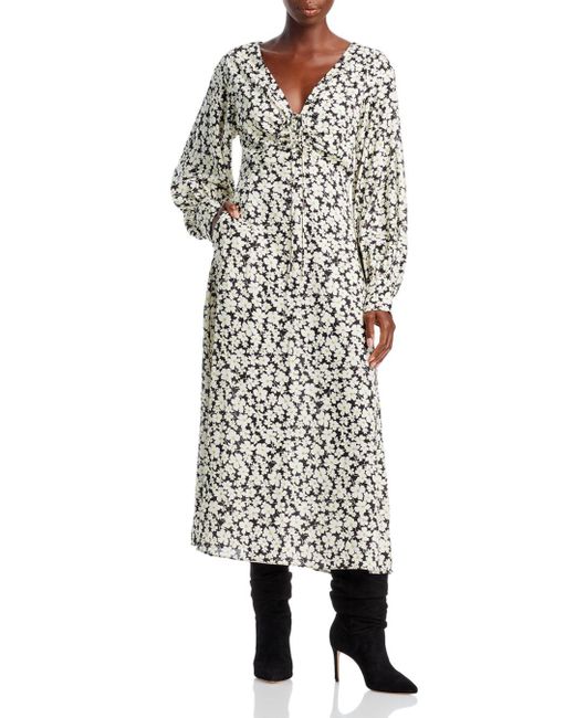 Rebecca Taylor Paige Floral Print Dress In White Lyst