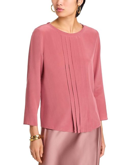 BOSS Bemiu Silk Blouse in Pink | Lyst UK