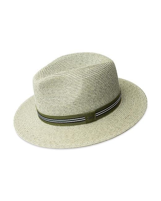 Bailey Hester Straw Braid Hat in Green for Men | Lyst UK