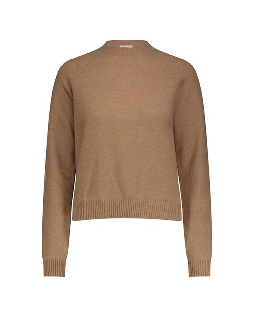 Minnie Rose Plus Size Cashmere Long Sleeve Shrunken Crew Sweater in ...