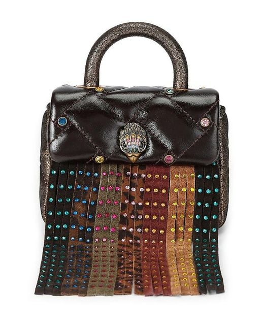 Kurt Geiger Micro Kensington Top Handle Bag in Black | Lyst