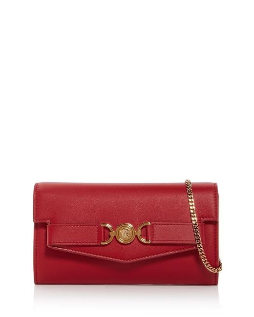 Versace Medusa 95 Leather Shoulder Bag in Red | Lyst