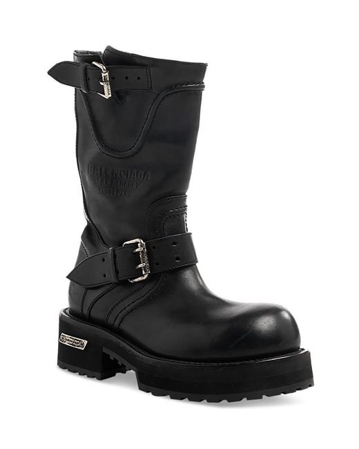 Balenciaga Venom Buckle Boots in Black for Men | Lyst