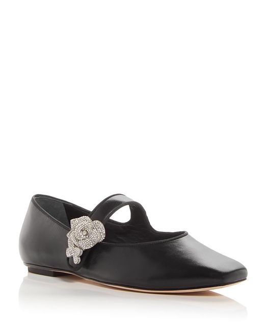 Sophia Webster Titania Embellished Mary Jane Flats in Black | Lyst