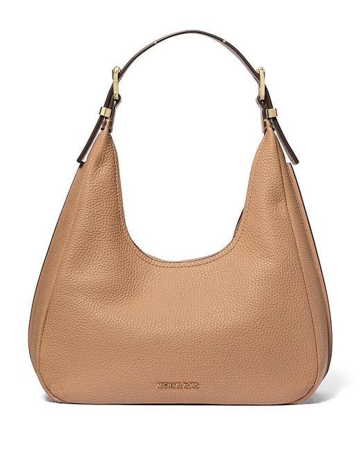 Michael Kors Small Hobo Shoulder Bag in Brown | Lyst