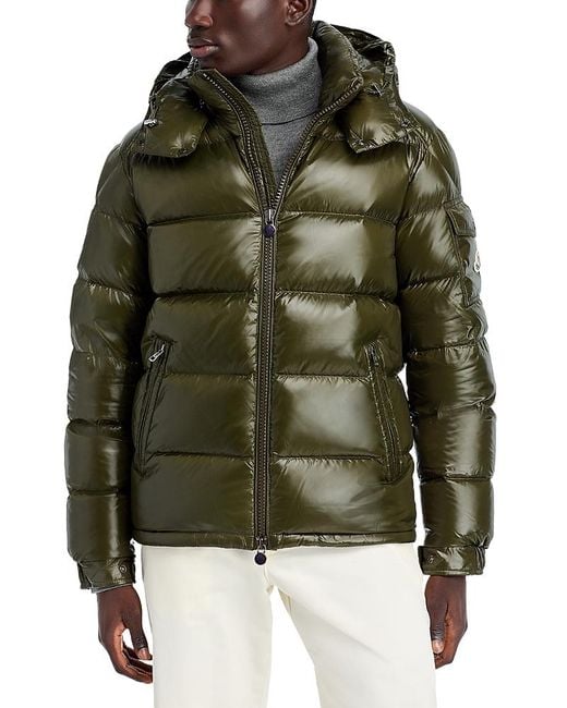 Moncler Maya Down Puffer Jacket in Green for Men | Lyst