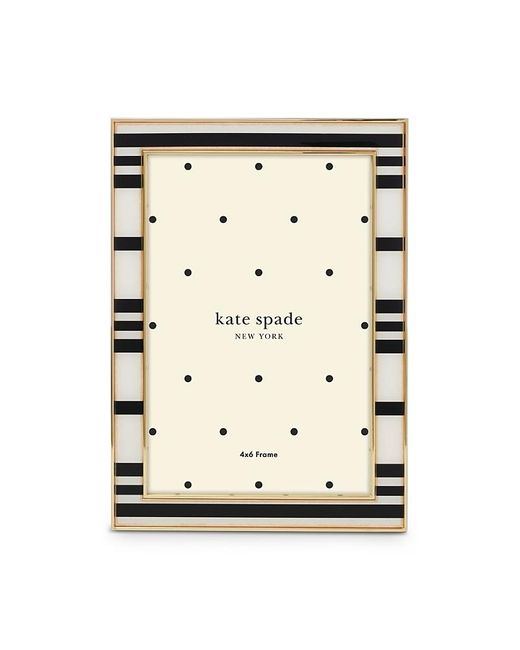 Kate Spade Sitting Pretty 4 X 6 Stripe Frame in Natural | Lyst