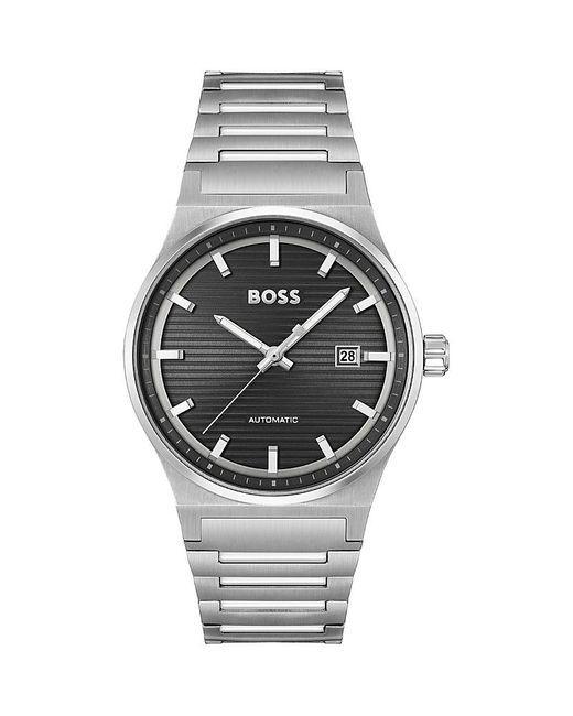 BOSS Candor Automatic Watch, 41Mm in Gray for Men | Lyst