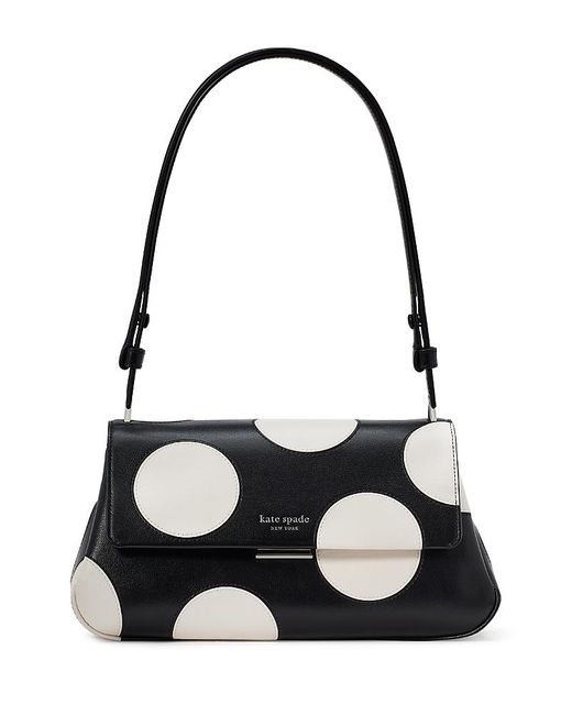 Kate Spade Grace Dot Convertible Shoulder Bag in Black | Lyst