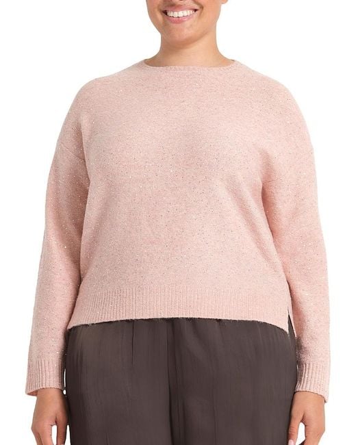 Estelle Night Sparkle Sweater in Pink | Lyst UK