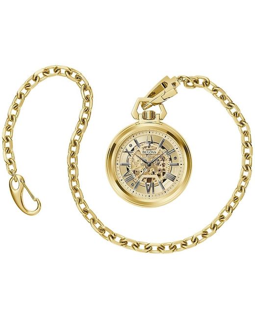 Bulova Classic Sutton Chain Pocket Watch, 50Mm in Metallic for Men | Lyst