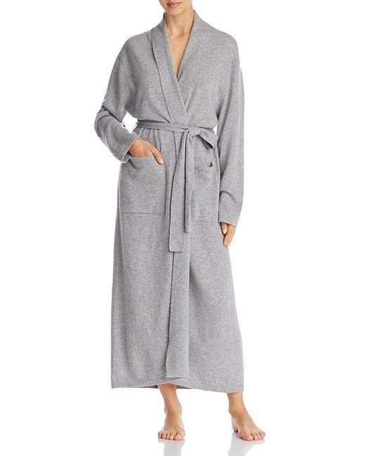 Arlotta By Chris Arlotta Cashmere Blend Long Robe in Grey | Lyst UK