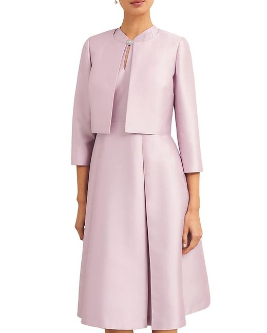 Hobbs Rhea Cropped Dress Jacket in Pink | Lyst