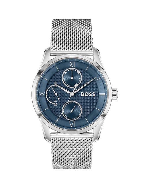 BOSS Principle Master Watch, 41Mm in Gray for Men | Lyst