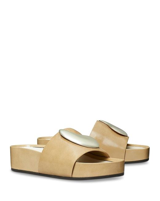 Tory Burch Patos Platform Sandals in Natural | Lyst UK