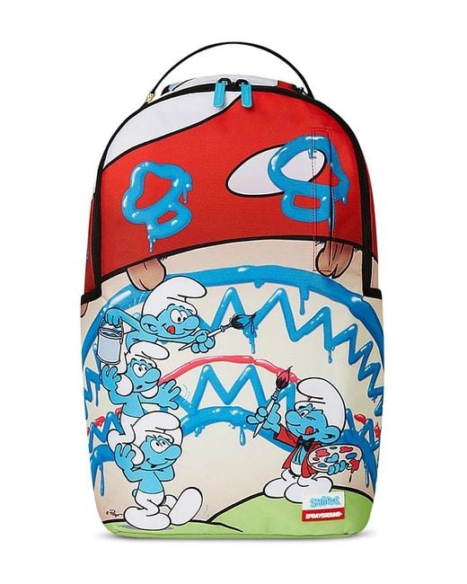 Sprayground Painting Smurfs Dlxr Backpack in Blue | Lyst