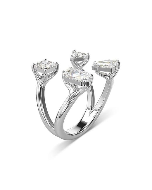 Swarovski Mesmera Mixed Cut Open Ring in White | Lyst