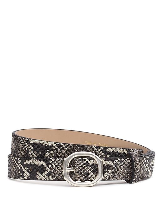 Rag & Bone Audrey Snake Embossed Belt | Lyst