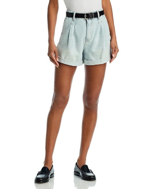 Blank NYC Denim A Line Cuffed Shorts in Blue | Lyst