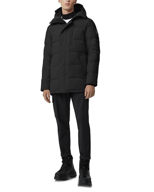 Canada Goose Label Carson Quilted Parka in Black for Men | Lyst UK