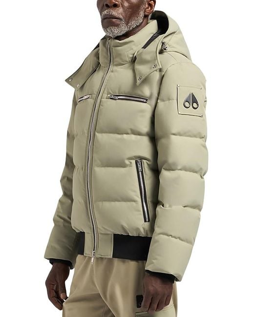 Moose Knuckles Cloud Bomber Down Jacket in Gray for Men | Lyst