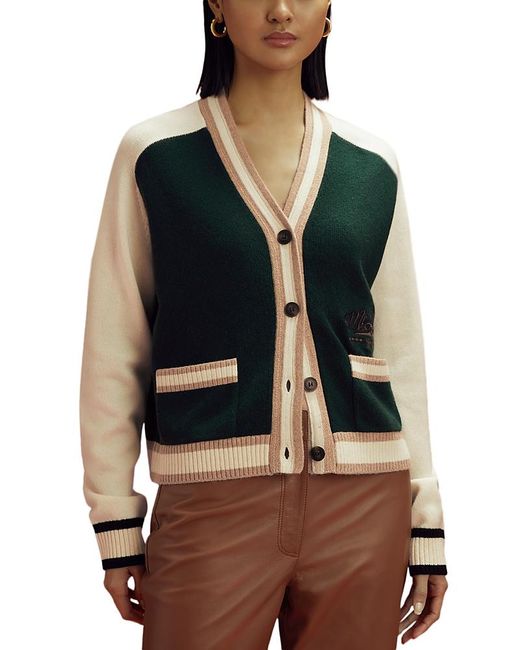 Reiss X Mclaren F1 Team Zena Varsity Knit Cardigan Sweater in Blue | Lyst