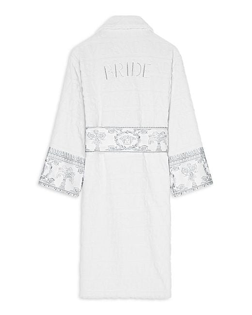 Versace I Heart Baroque Bride Robe in White | Lyst