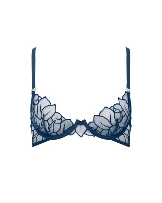 Bluebella Laurel Leaf Embroidered Bra in Blue | Lyst