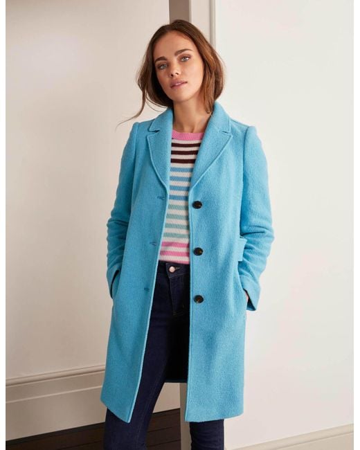 Boden Wool Knight Coat Lomond Blue - Lyst