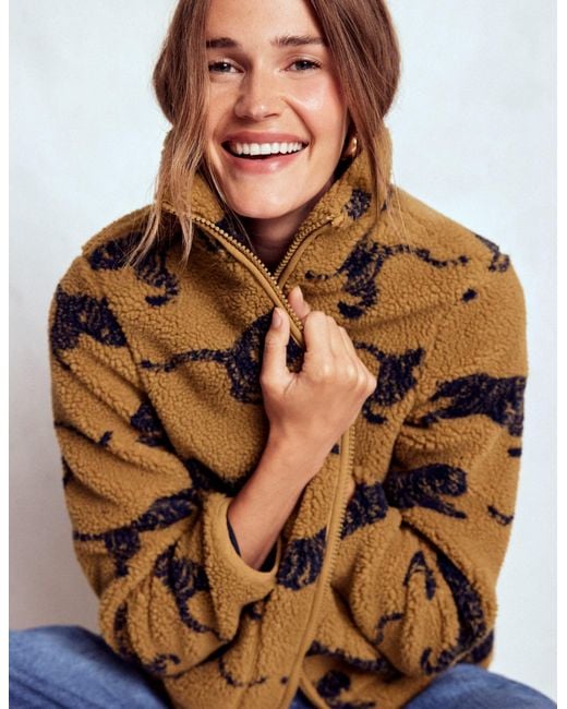 Boden Westminster Borg Jacket-Hazelnut, Leaping Tiger in Brown | Lyst UK