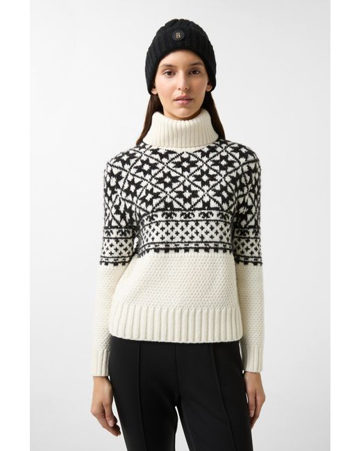 Bogner Nadia Turtleneck Sweater in Natural | Lyst
