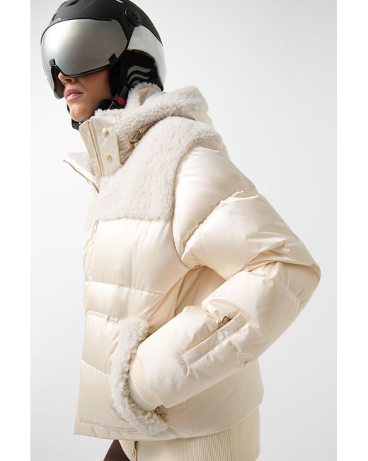 Bogner Dia Down Ski Jacket in Natural | Lyst