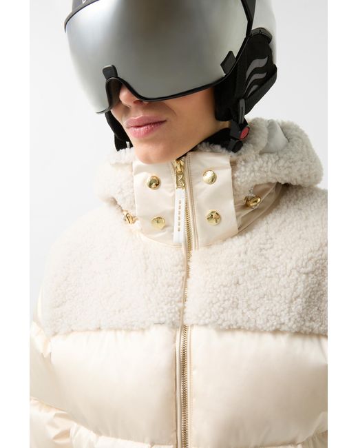 Bogner Dia Down Ski Jacket in Natural | Lyst