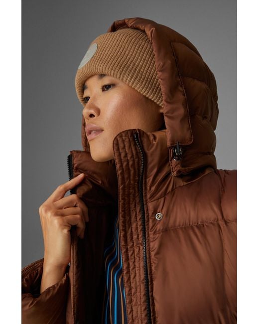 Bogner Nicole Down Coat in Brown | Lyst