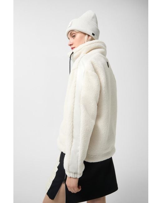 Bogner Fire + Ice Ninetta Teddy Fur Jacket in Natural | Lyst