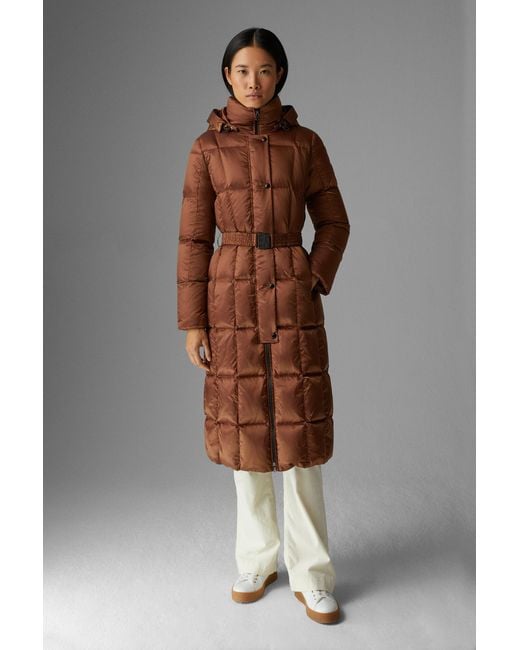 Bogner Nicole Down Coat in Brown | Lyst