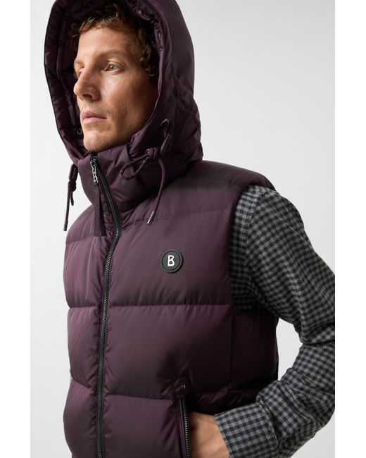 Bogner Jimmy Down Vest in Purple for Men | Lyst