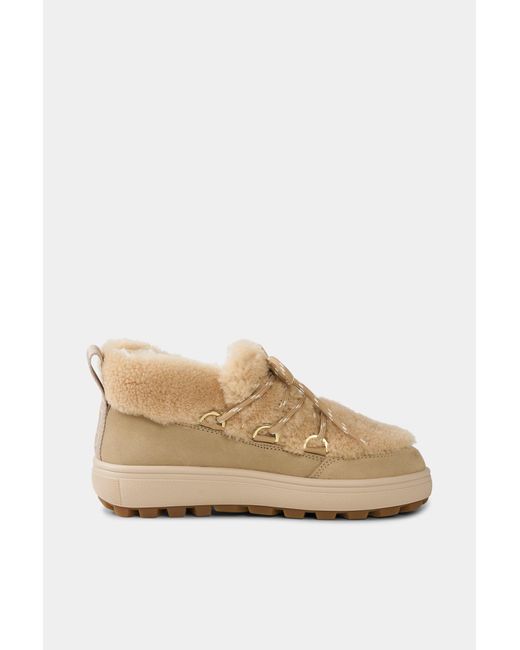 Bogner Low Boots Chamonix With Spikes in Natural | Lyst UK