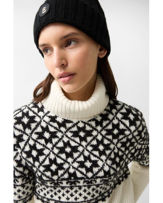 Bogner Nadia Turtleneck Sweater in Natural | Lyst