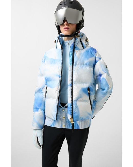 Bogner Kelly Down Ski Jacket in Blue | Lyst