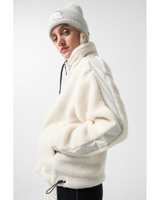 Bogner Fire + Ice Ninetta Teddy Fur Jacket in Natural | Lyst